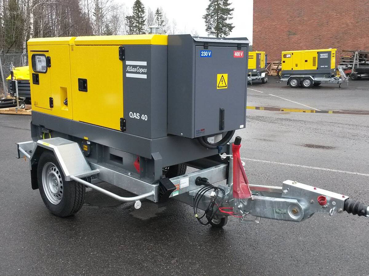 Gruppo elettrogeno Atlas Copco QAS 40 - 4 Machines